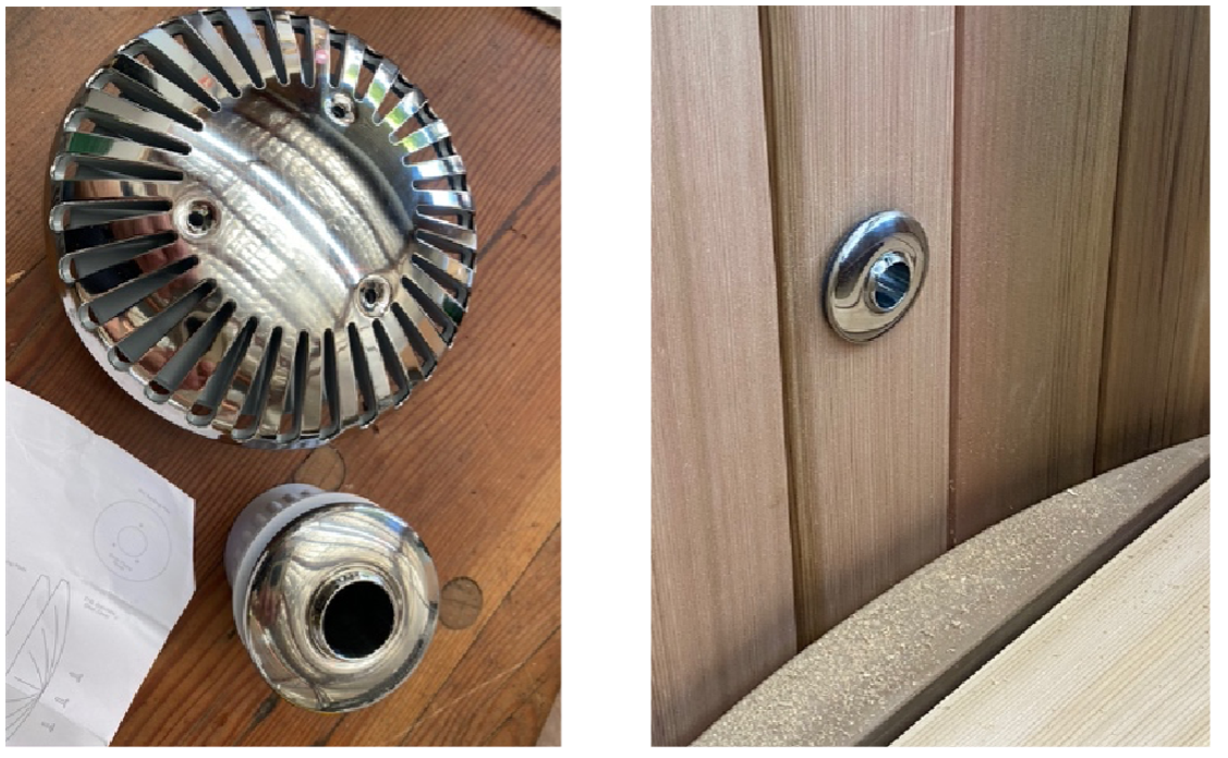 Stainless Steel Inlets and Outlets – Cedar Bath Company